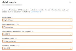 How to Configure Azure Route Tables (UDR) using Azure Portal and ARM ...